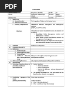 Lesson Plan About Types of Mixtures | PDF | Homogeneity And ...