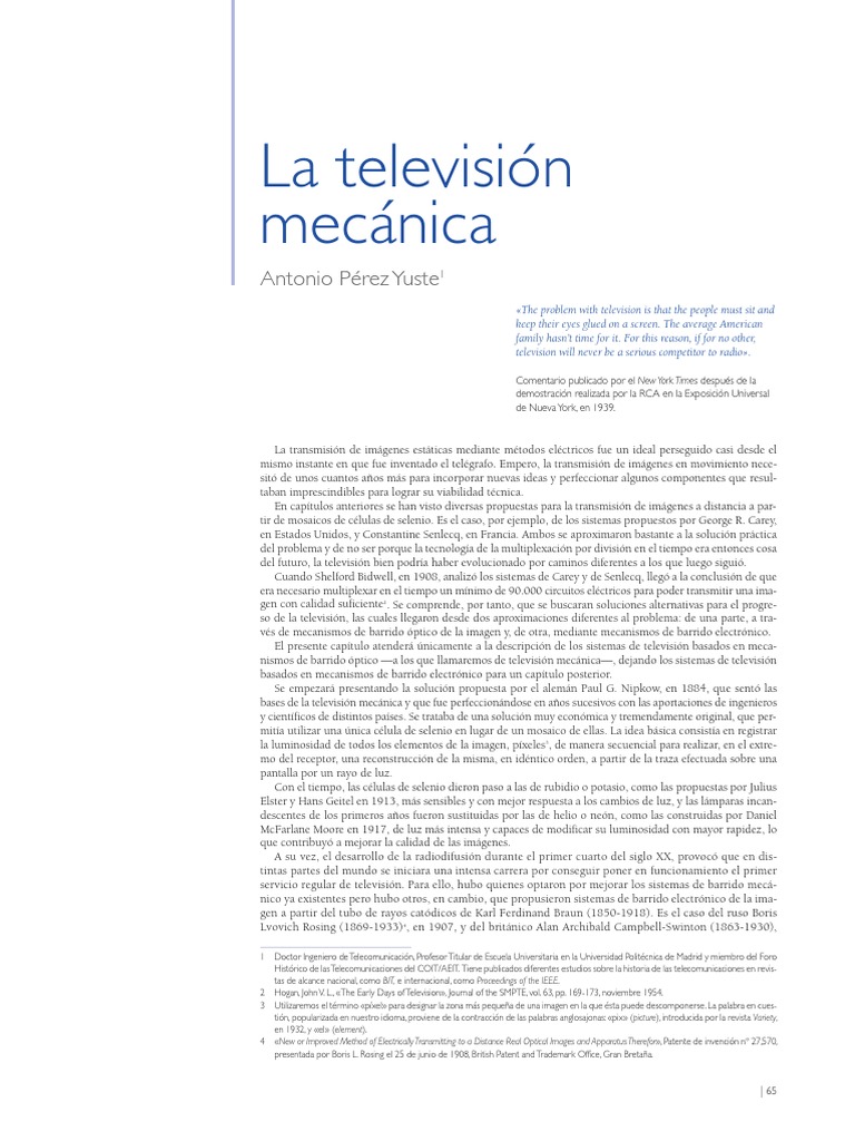 Peraza Ana | PDF | Televisión | Corriente eléctrica