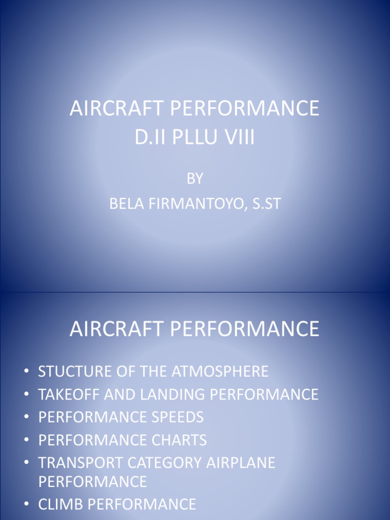 Aircraft Performance | PDF