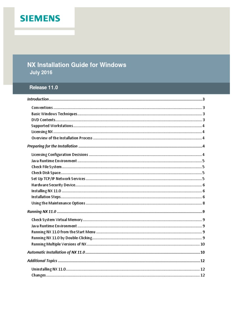 NX Install | PDF | Installation (Computer Programs) | Windows Registry