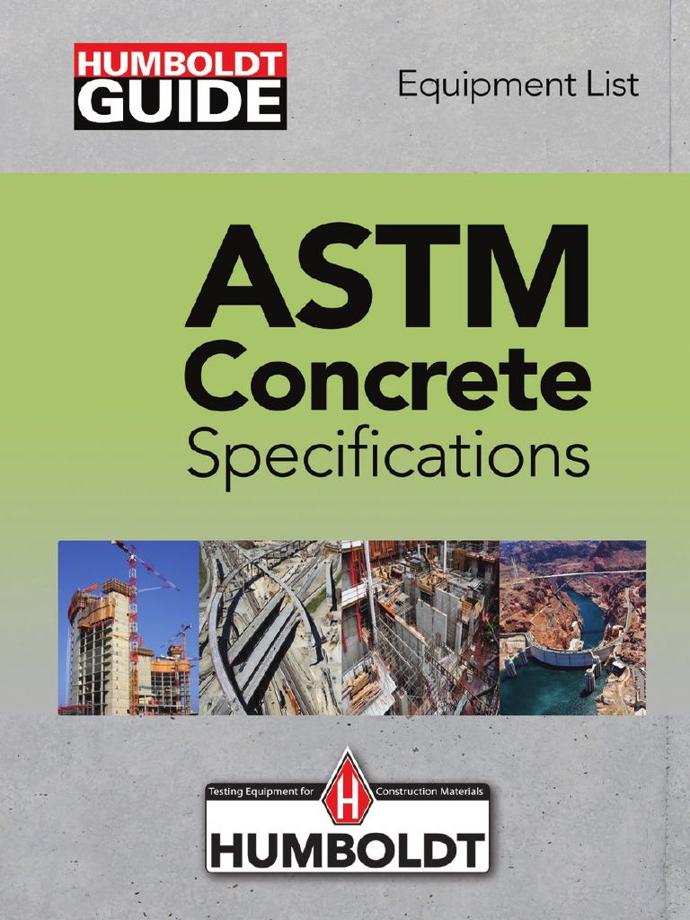 Humboldt Concrete ASTM Specs | PDF | Concrete | Mortar (Masonry)