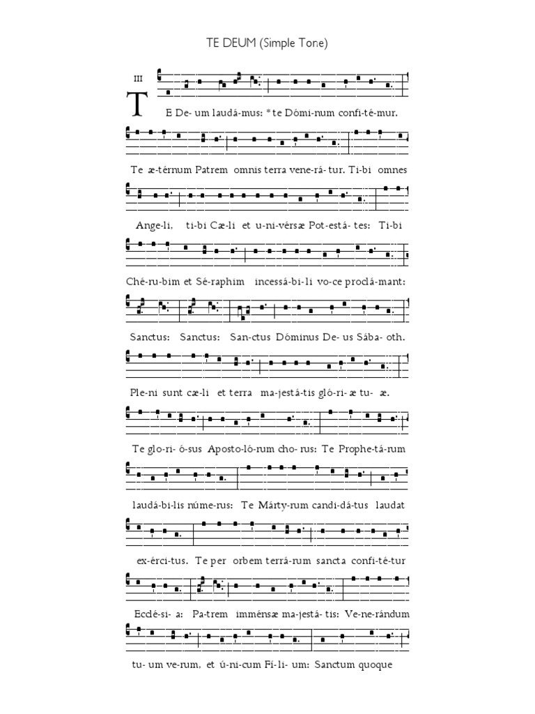 Te Deum Laudamus PDF | PDF
