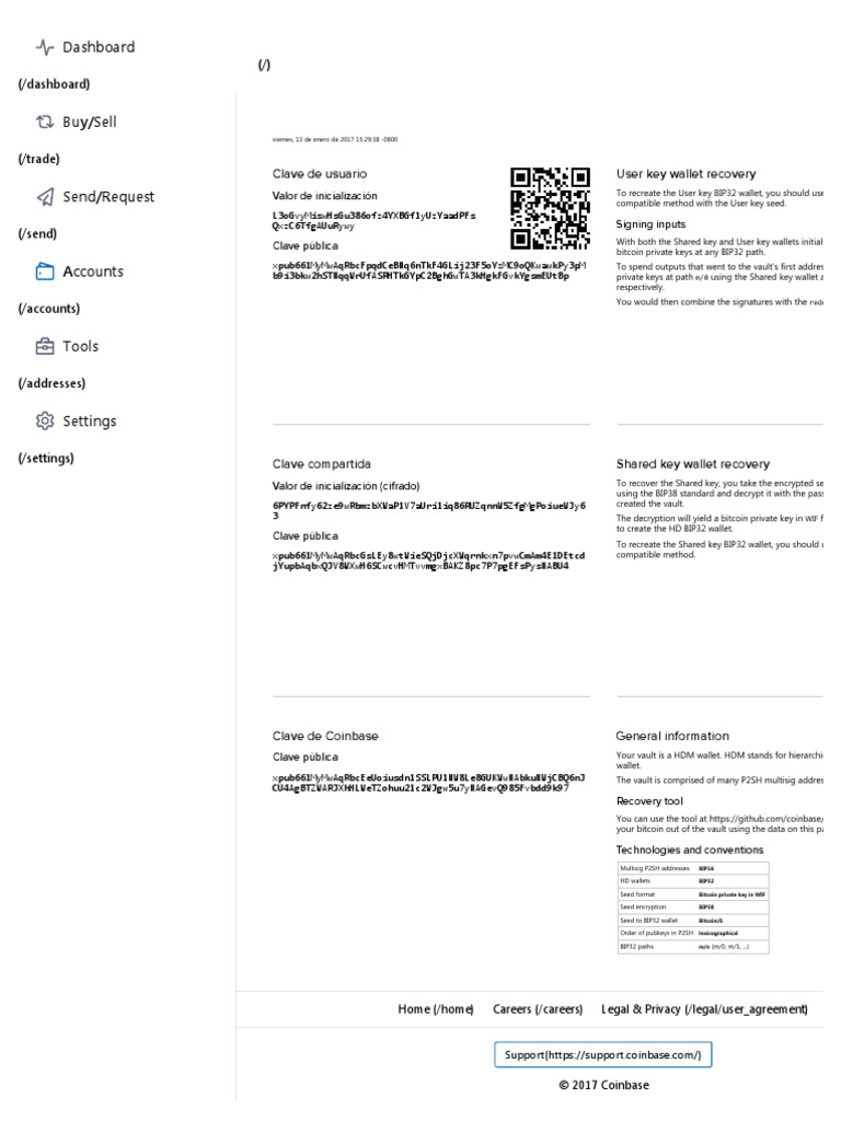 Coinbase - Your Hosted Bitcoin Wallet | PDF | Bitcoin | Public Key ...