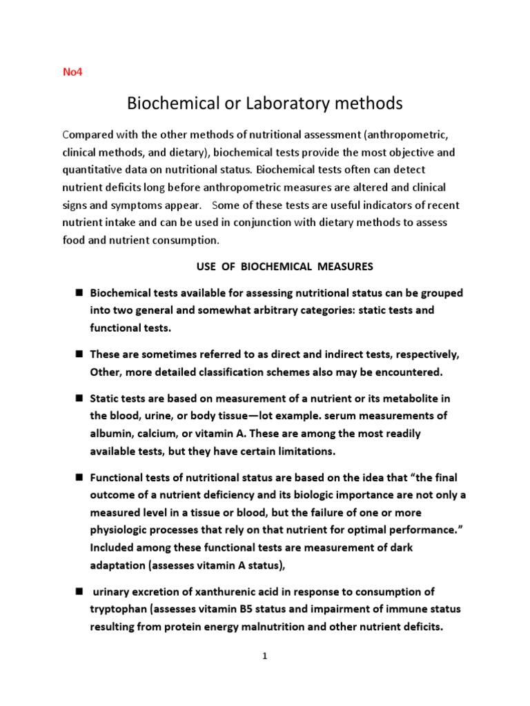 Biochemical Method | PDF | Alanine Transaminase | Anemia