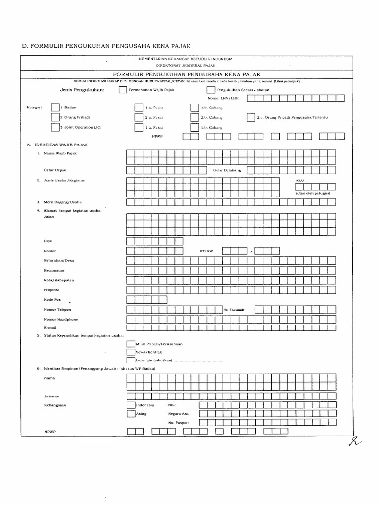 Formulir Pendaftaran Pkp - lasopacache