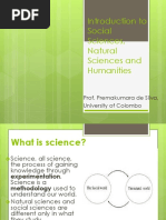 Distinguishing Social and Natural Science | PDF | Science | Social Sciences