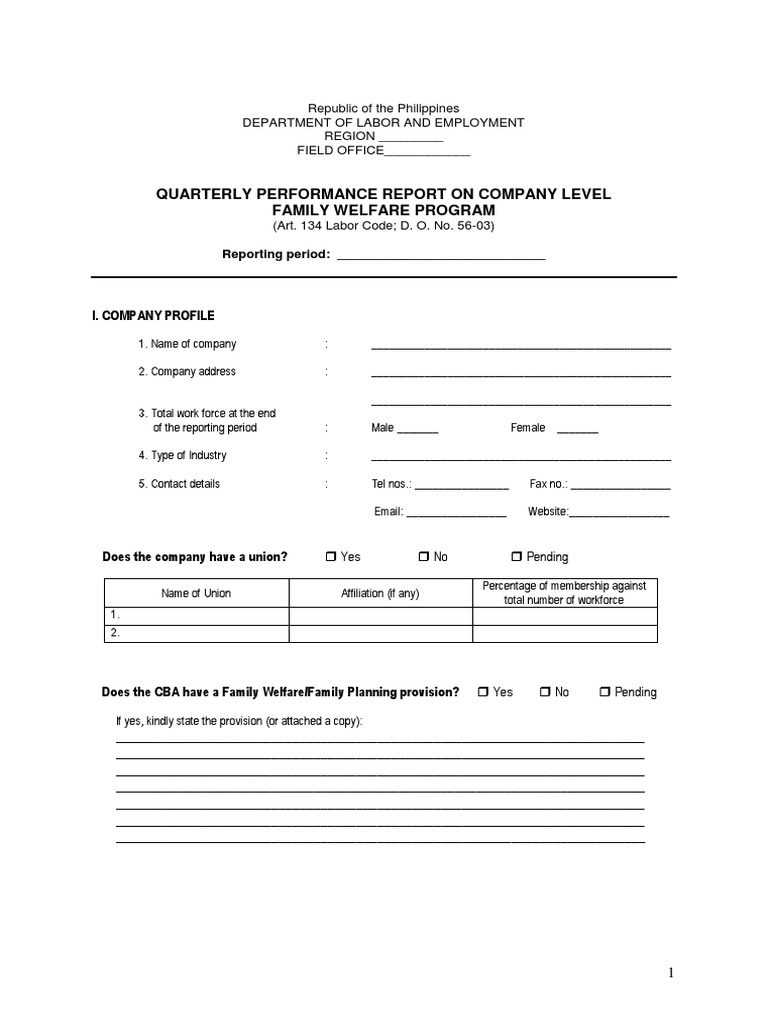 FWP Reporting Form | PDF | Birth Control | Family Planning