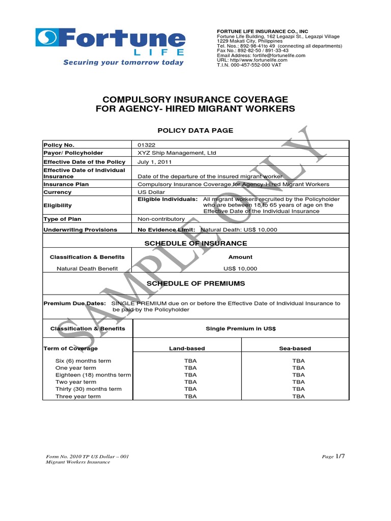 FL Master Policy | PDF | Life Insurance | Insurance
