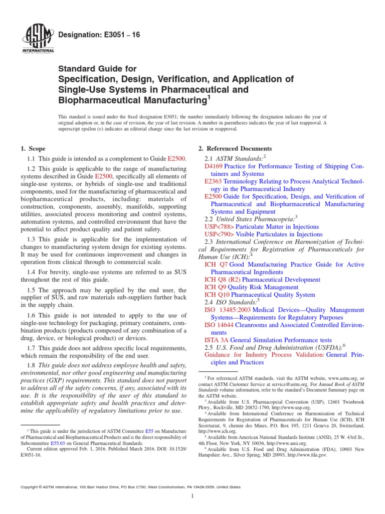 E3051 16 | PDF | Verification And Validation | Supply Chain