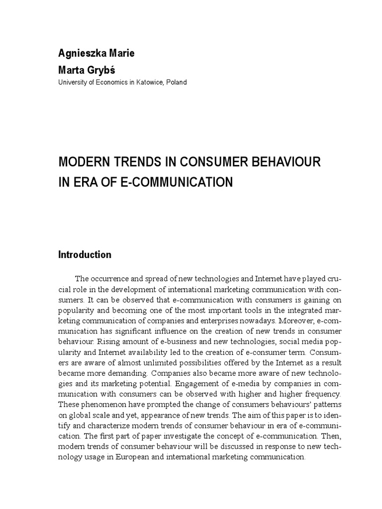 Modern Consumer Behaviour | PDF | Social Media Marketing | Social Media