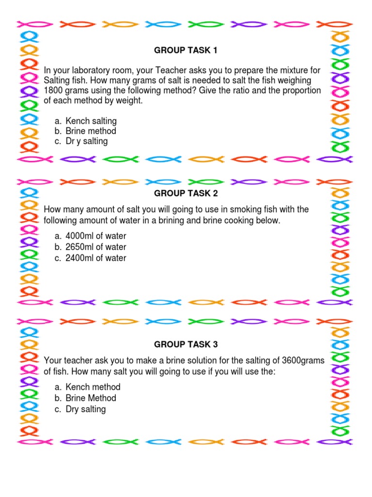 Group Task 1 | PDF | Solution | Mixture