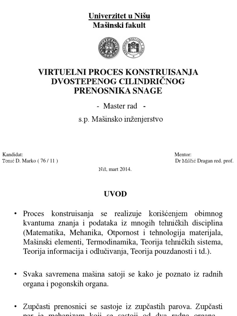 Prezentacija Master Rada | PDF