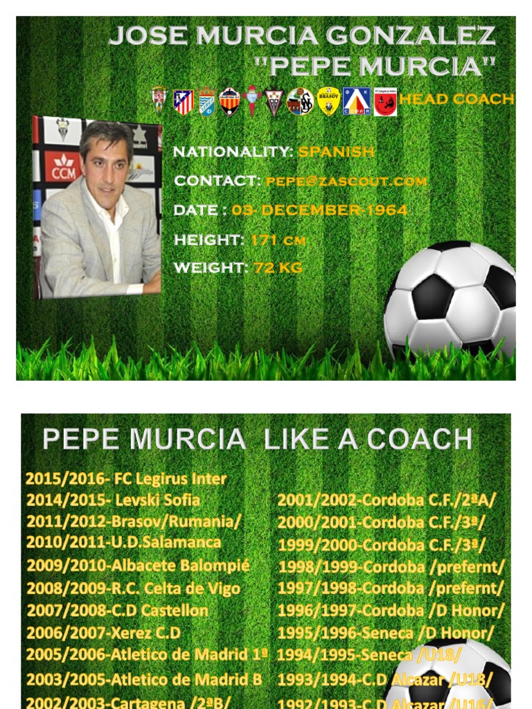 Jose Murcia Gonzalez: Coaching Profile | PDF | Art
