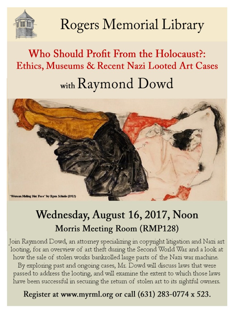 Raymond Dowd Nazi Art Looting Lecture August 16 Southampton NY | PDF