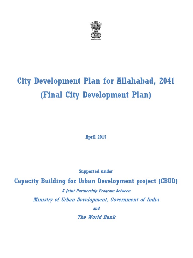 City Development Plan Allahabad-2041 | PDF | Climate Resilience ...