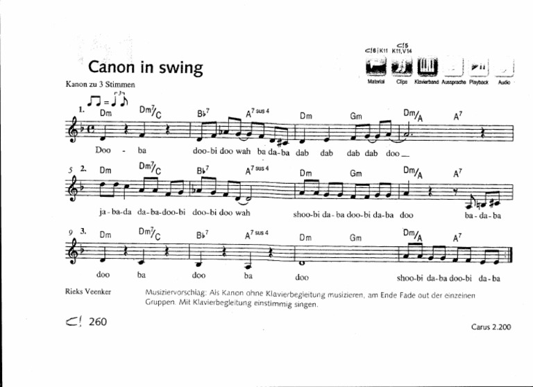 Canon in Swing