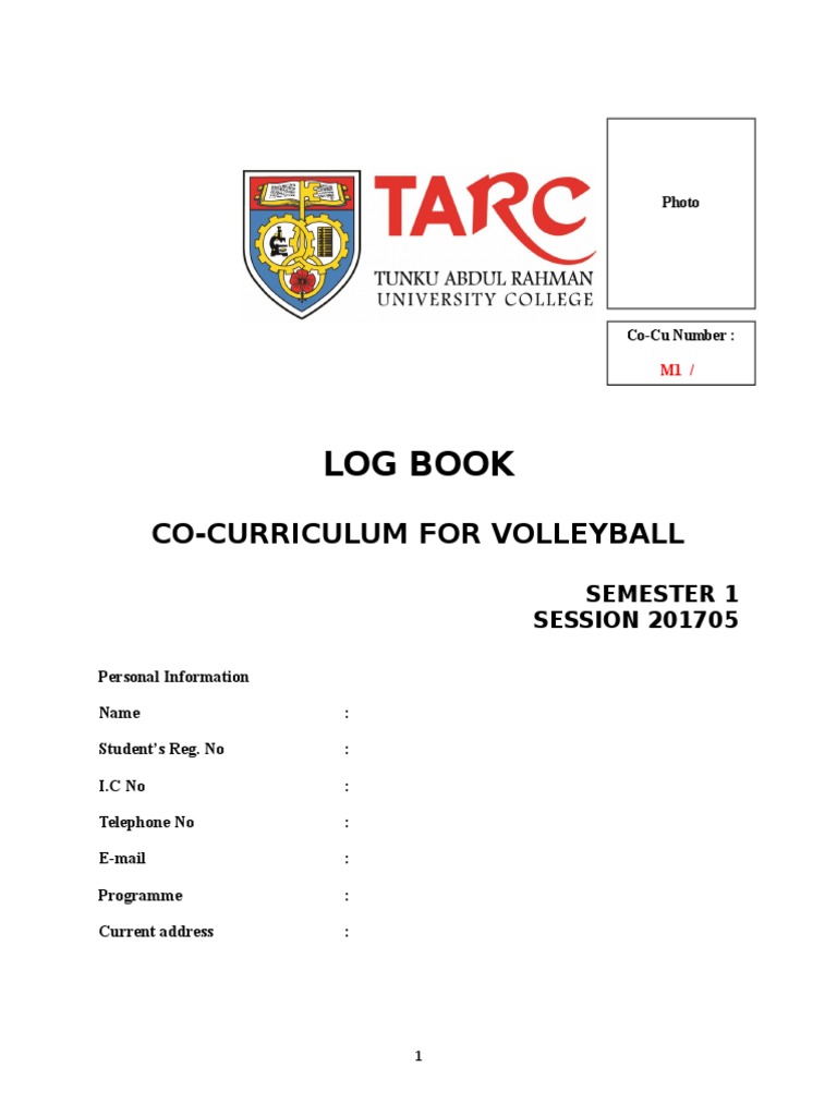 Sample Log Book 201705 | PDF | Volleyball | Competence (Human Resources)