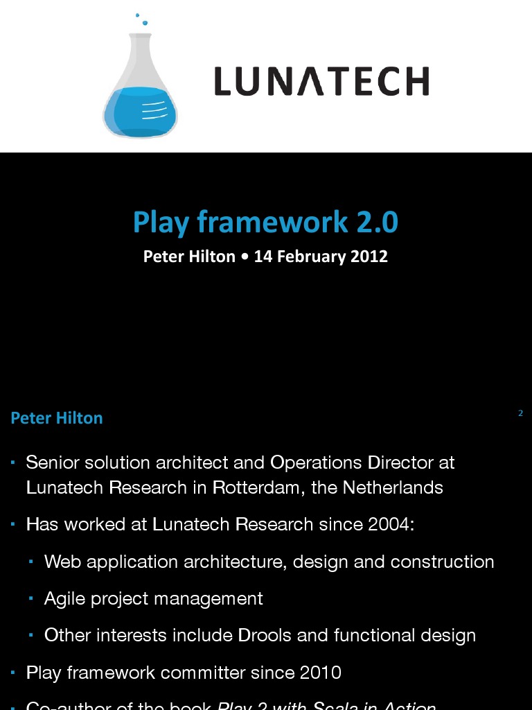 Play Framework 2.0: Peter Hilton - 14 February 2012 | PDF | Scala (Programming Language) | World ...