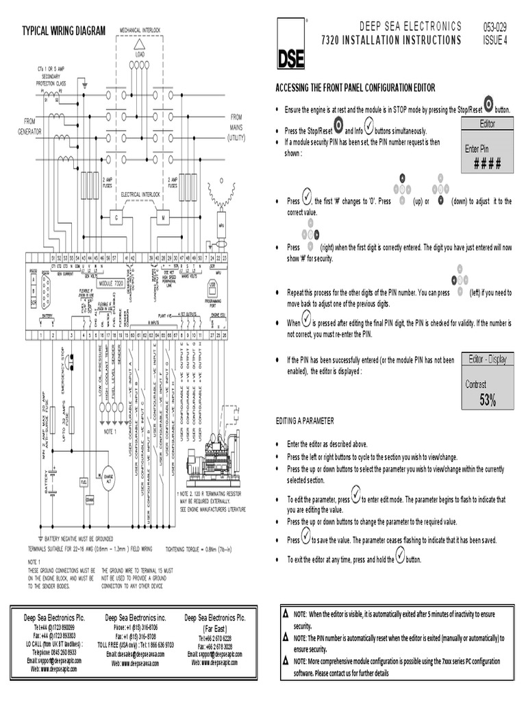 Dse7320 Installation Inst PDF | PDF