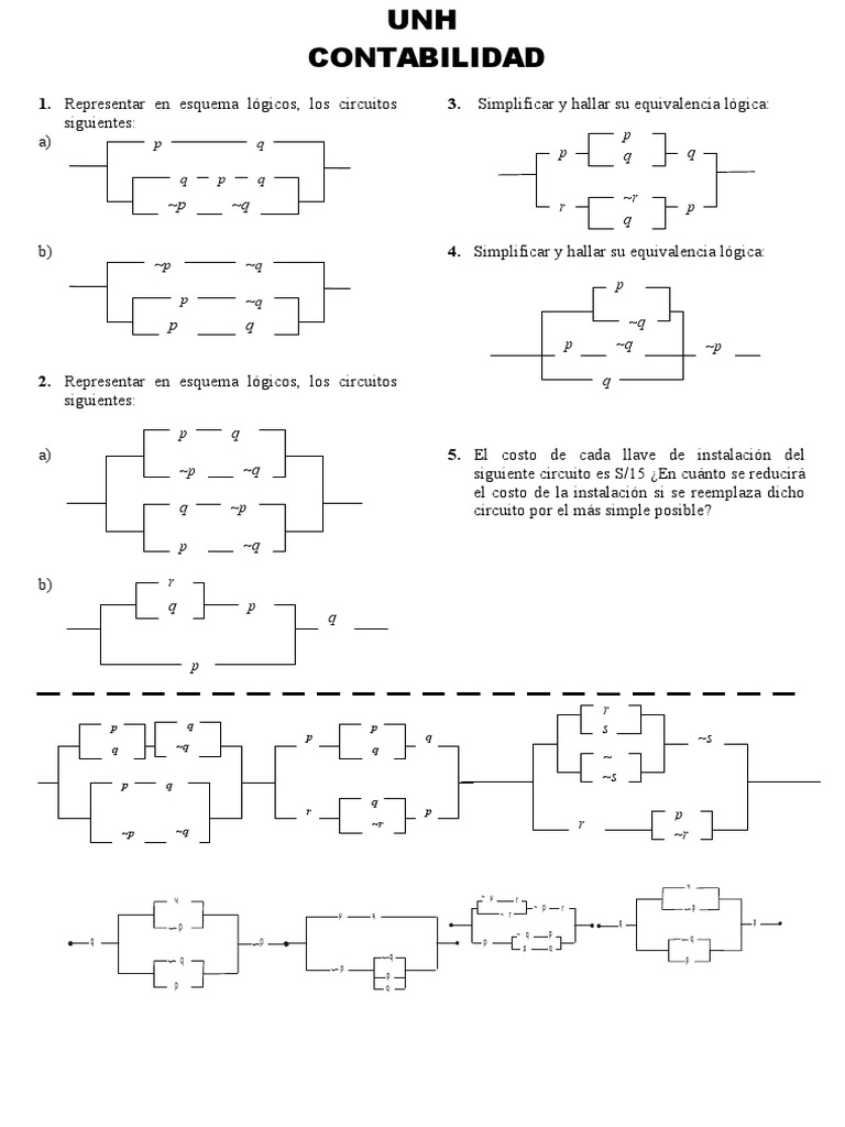 CIRCUITOS LOGICOS PRACTICA 4.doc | Ajedrez | Matemáticas