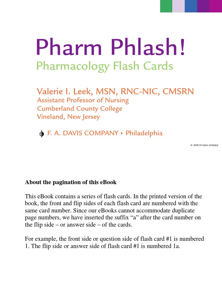 Pharm Phlash Pharmacology Flash Cards PDF | PDF | Sodium Bicarbonate ...