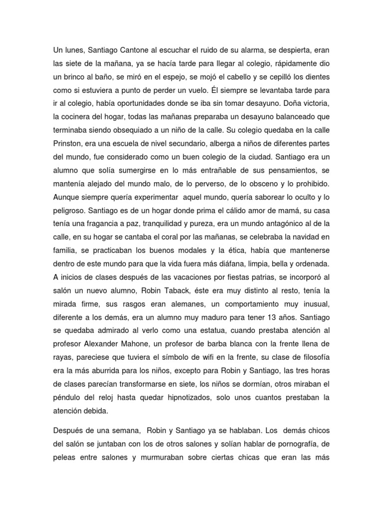 Lunes Cuento | PDF | Santiago | Amor