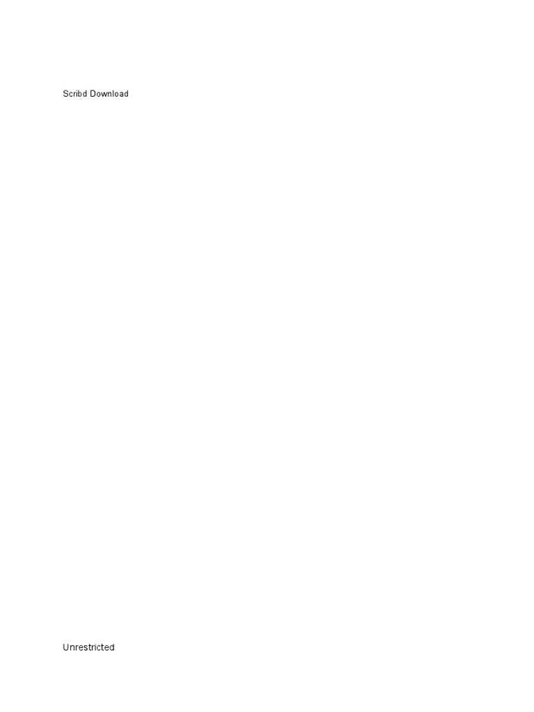 Scribd Download: Unrestricted | PDF