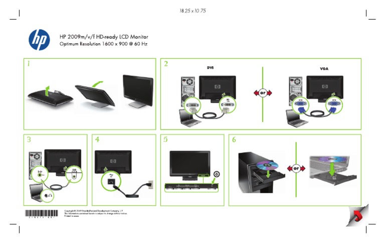 Monitor HP 2009m | PDF