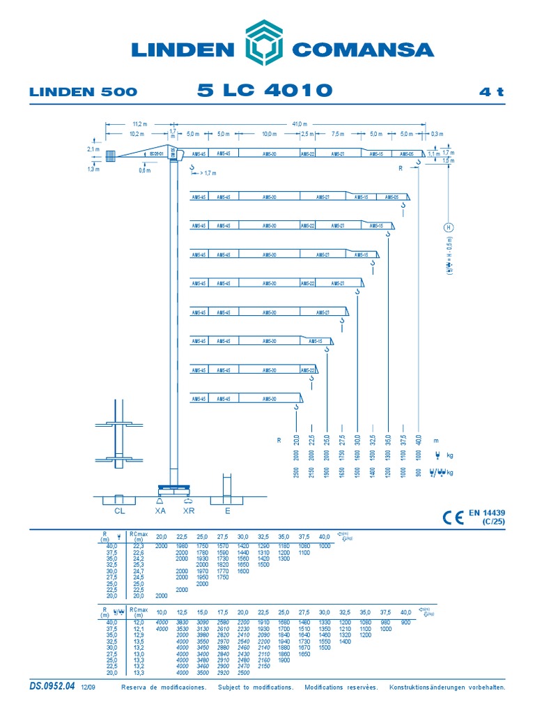 Comansa 5LC4010-4t | PDF