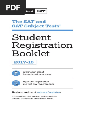 Sat Registration Booklet