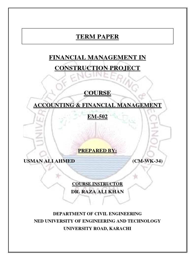 Financial Management in Construction | PDF | Diversification (Finance ...
