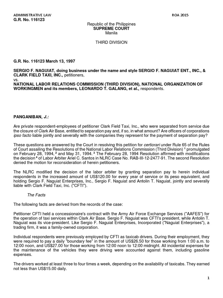 2.G.R. No. 116123 | PDF | Tort | Employment