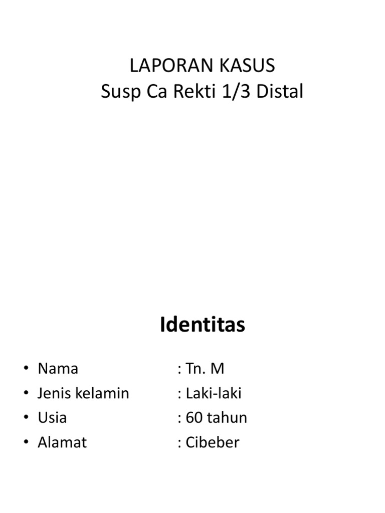 Ca Recti 1/3 Distal | PDF