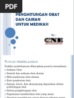 Rumus Pemberian Obat Farmabes Dengan Syring Pump | PDF