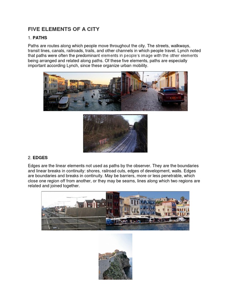 Five Elements of Urban Design | PDF | Travel