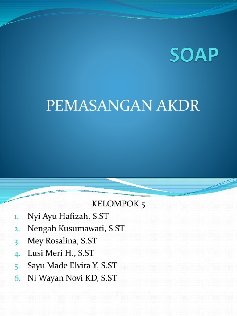 Soap KB Akdr | PDF