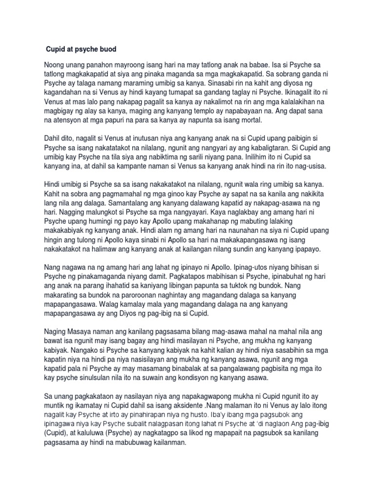 BUOD Sa Filipino | PDF
