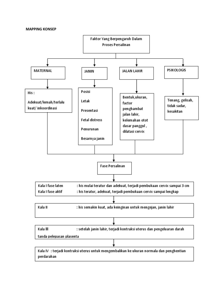 Mapping Faktor Yang Berpengaruh Pada Persalinan | PDF