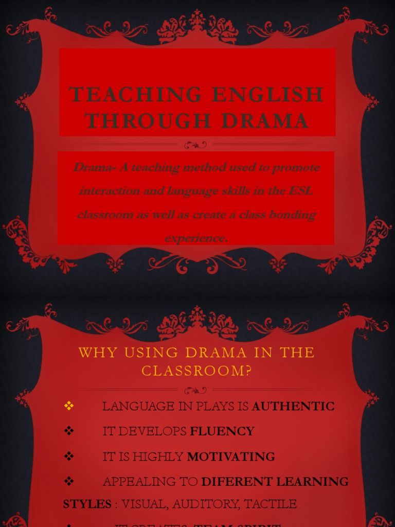 Teaching English Through Drama Techniques | PDF | English As A Second ...