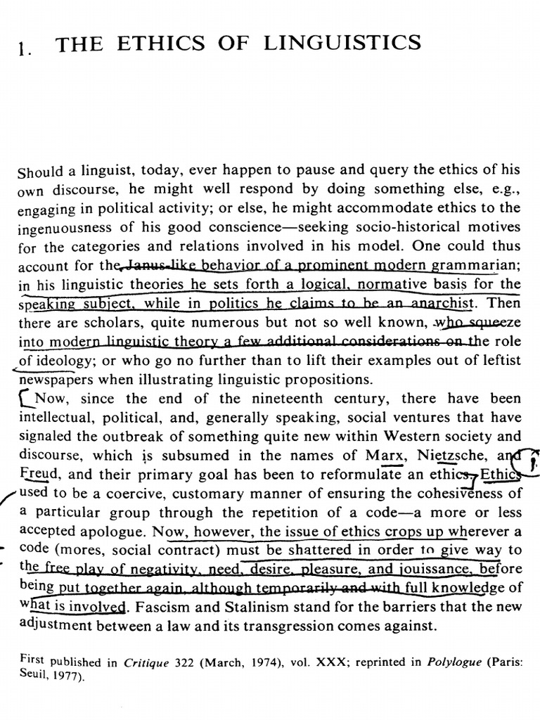 Kristeva PT 2 Ethics | PDF