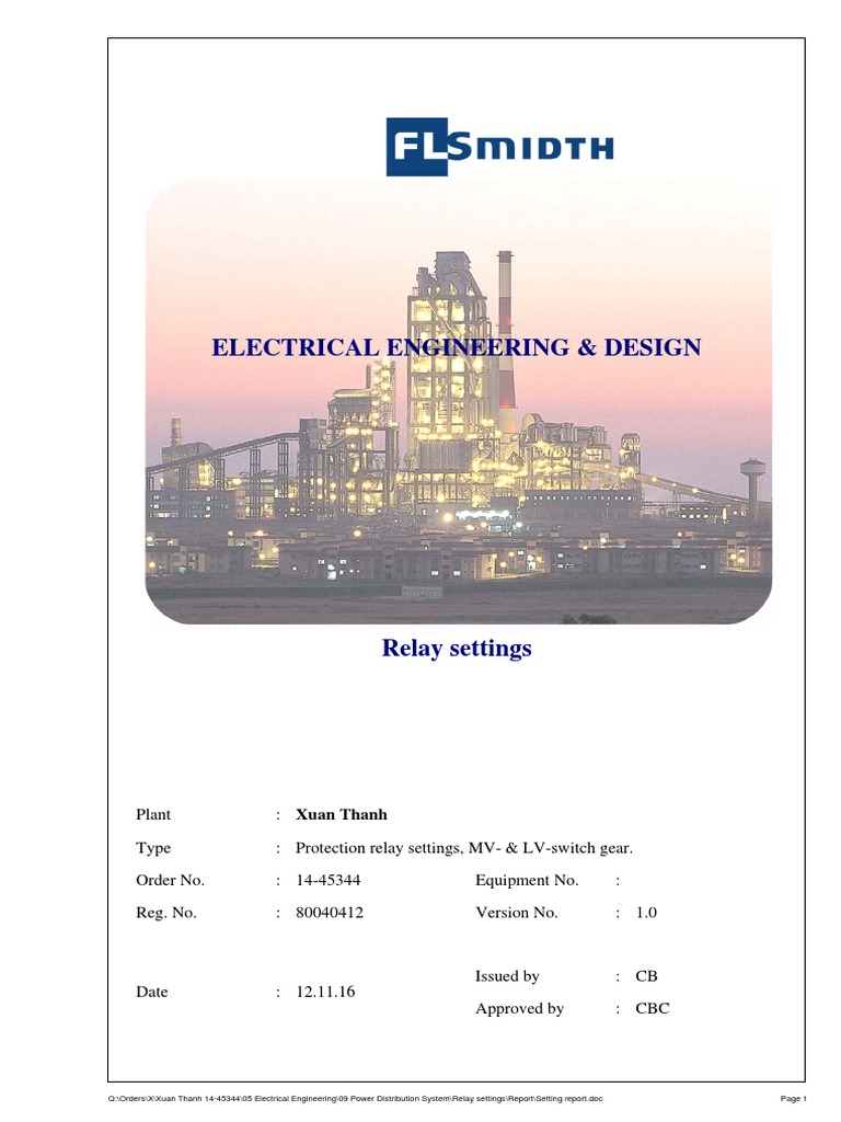 Relay Settings | PDF | Relay | Manufactured Goods