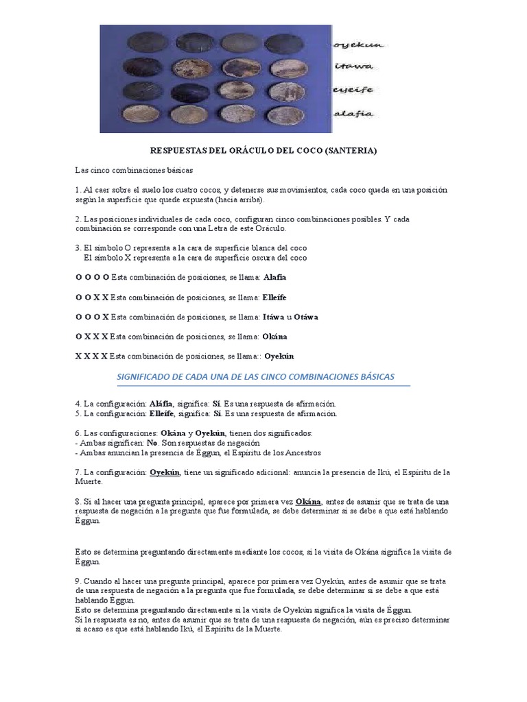 Respuestas Del Oráculo Del Coco | PDF | Ajedrez | Juegos y actividades