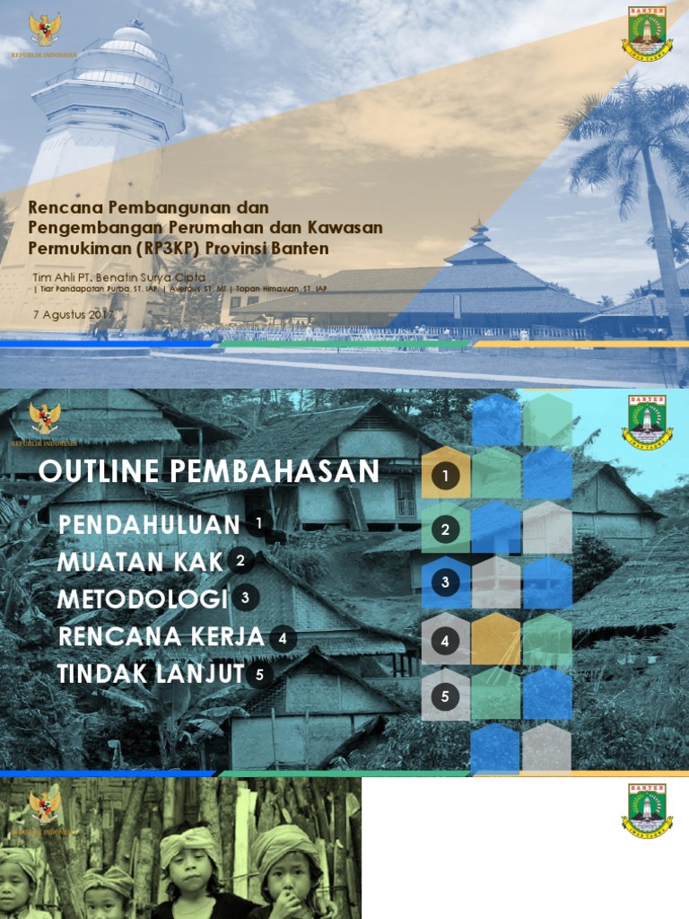 RP3KP Provinsi Banten: Rencana dan Kebijakan | PDF