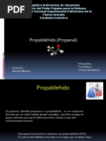 Procesos. Propanal. | PDF | Aldehído | Alcohol