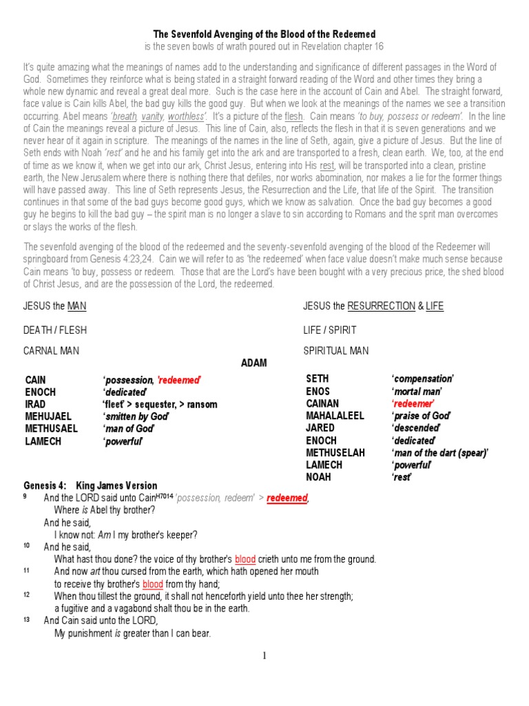 Is The Seven Bowls of Wrath Poured Out in Revelation Chapter 16 | PDF ...