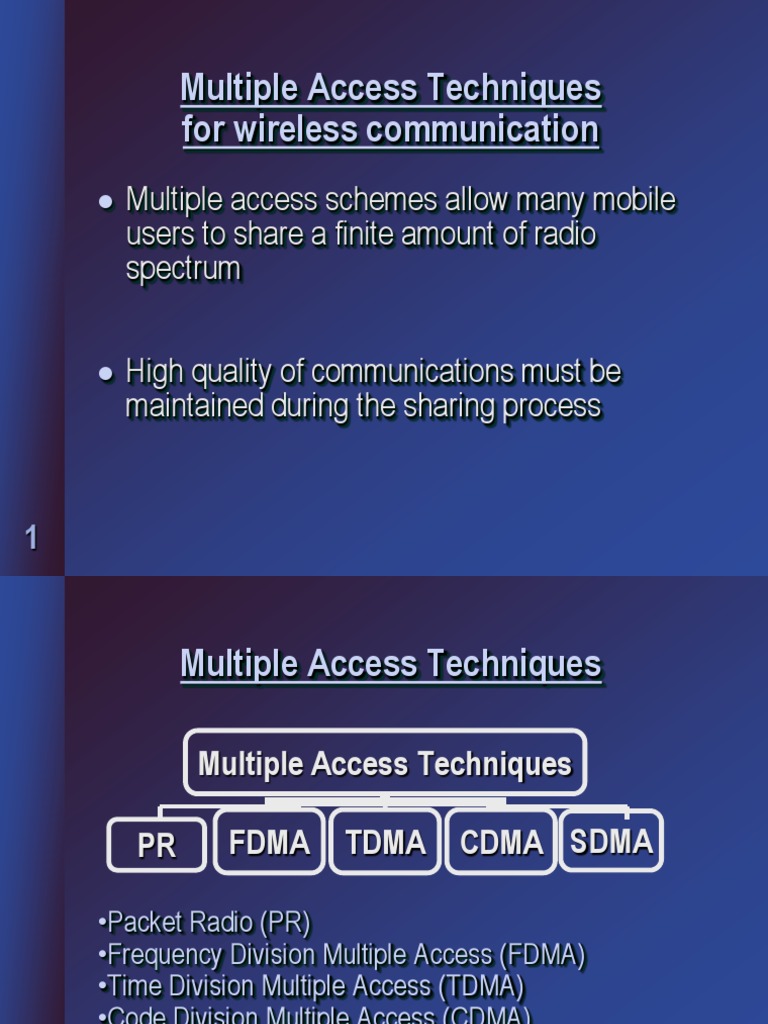 TDMA 2.ppt | Channel Access Method | Cellular Network