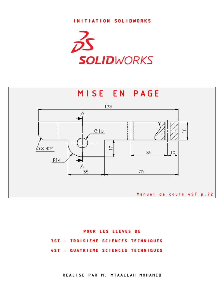 Formation d'initiation SolidWorks [Partie 5 de 5] | Dessin technique | Bouton (informatique)