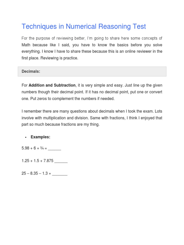 CSC Exam Test Tips | Fraction (Mathematics) | Division (Mathematics)