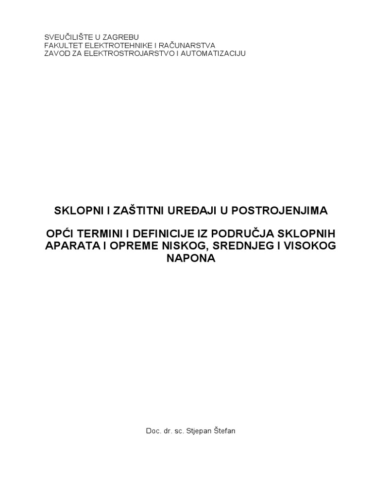 Sklopni Aparati Definicije SZUP PDF | PDF