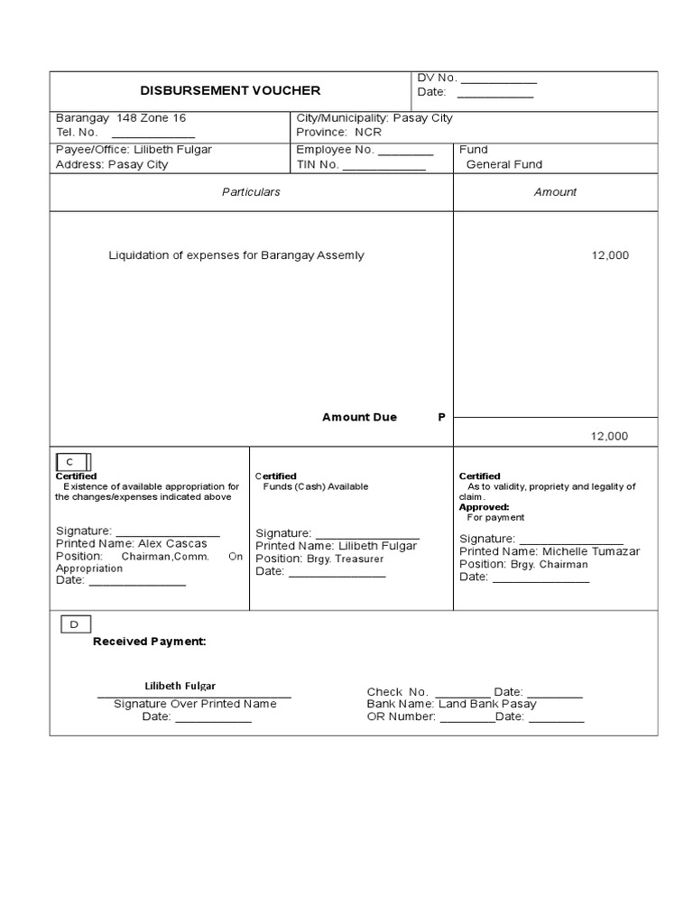 Voucher Jan Dec16 | PDF | Cheque | Payments